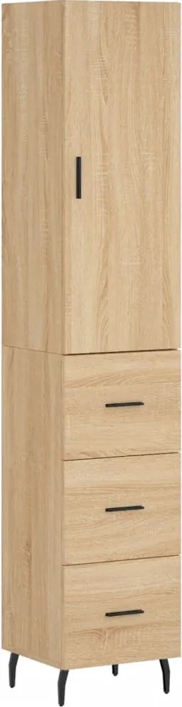 Skříň highboard dub sonoma 34,5 x 34 x 180 cm kompozitní dřevo 3198868
