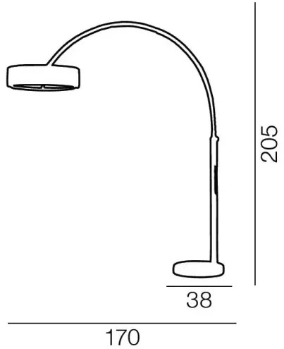 Skandinávská lampa Aruba