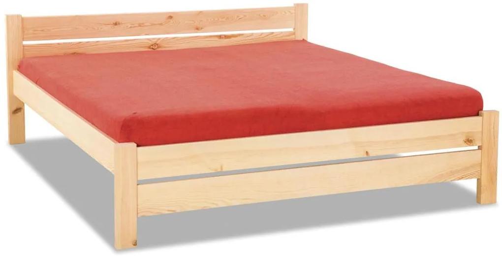 Krajča Manželská postel z masivu Zoro (letiště) 160 x 200 cm Povrchová úprava: Barevný lak RAL, Druh dřeva: Buk