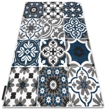 koberec ALTER Porto květiny modrý velikost 240x330 cm | krásné koberce cz