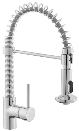 Dřezová baterie Optima s vytahovací sprškou, 2 proudy chrom OPS176