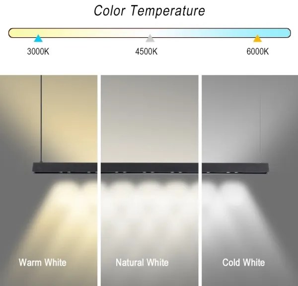 Immax NEO 07306L-LED Stm lustr na lanku MADEIRA 26W/230V Wi-Fi Tuya 122 cm černá