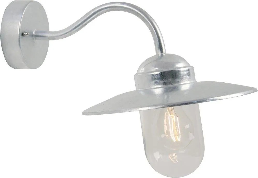 NOR 22671031 Venkovní nástěnné svítidlo Luxembourg 1x60W E27 galvanizovaná čirá - NORDLUX