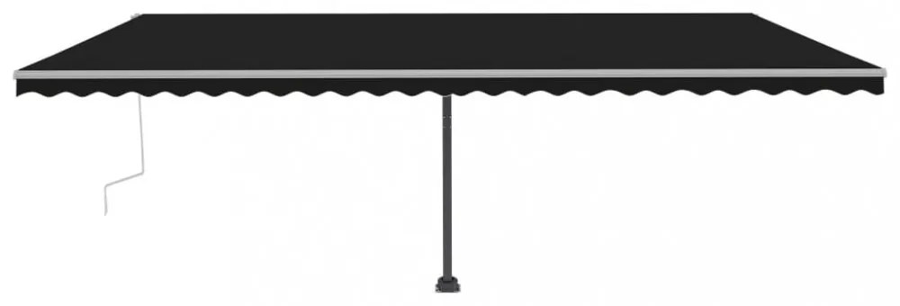 Ručně zatahovací markýza s LED světlem 350x250 cm Dekorhome