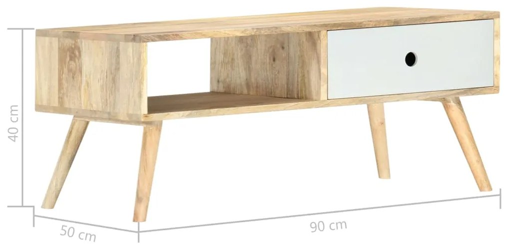 vidaXL Marketos Konferenční stolek 90 x 50 x 40 cm masivní mangovník