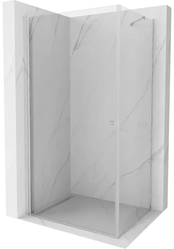 Mexen Pretoria sprchový kout s otočnými dveřmi 80 x 70 cm, Průhledné, Chromovaná - 852-080-070-01-00