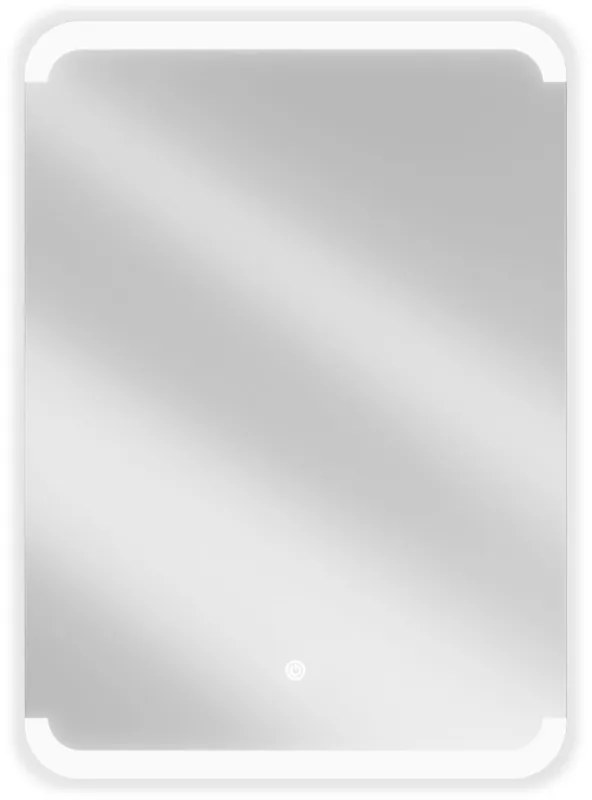 Mexen Nida podsvícené koupelnové zrcadlo 50 x 70 cm, LED 6000K, ventilátor - 9806-050-070-611-00