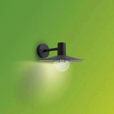 PH 17382/30/PN Venkovní nástěnné svítidlo Philips Skua 17382/30/PN černé - PHILIPS (915005553401)