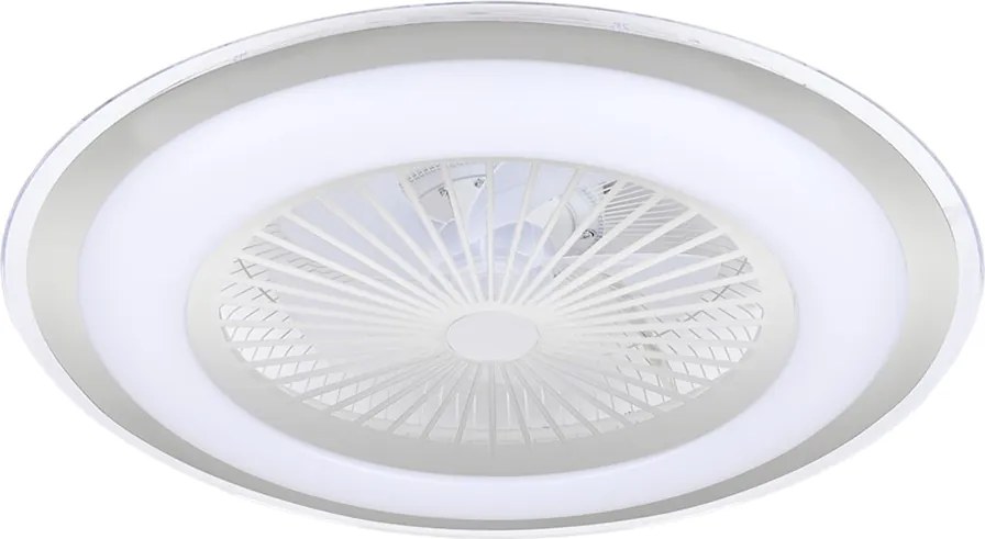 Stropní LED svítidlo Zephyr, 1x LED 48w, 3000-6000k, s, s ventilátorem a ovladačem