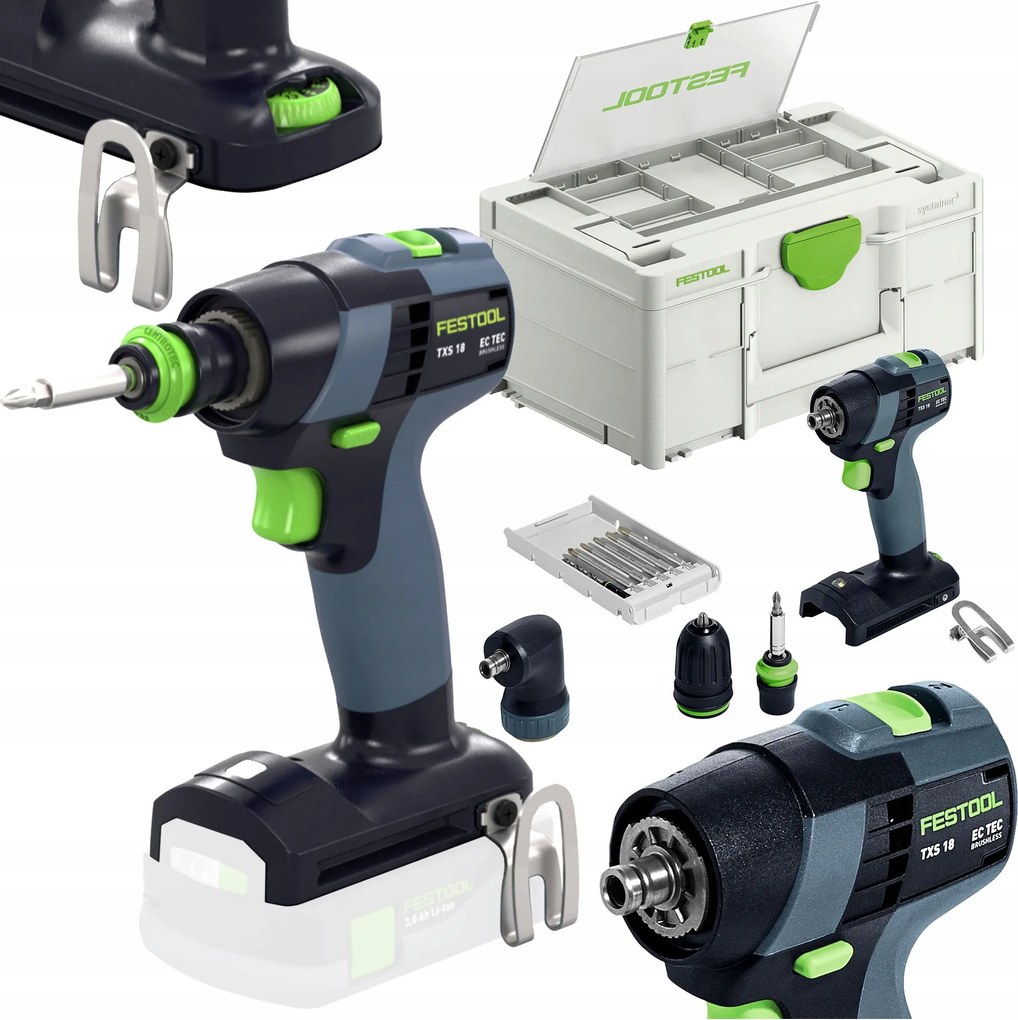 Festool aku vrtačka Txs 18-Basic-Set Nový Model S Příslušenstvím