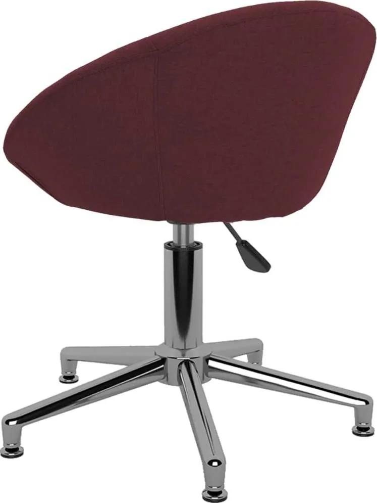 vidaXL Otočné jídelní židle 2 ks textil [330453] Barva: Fialová