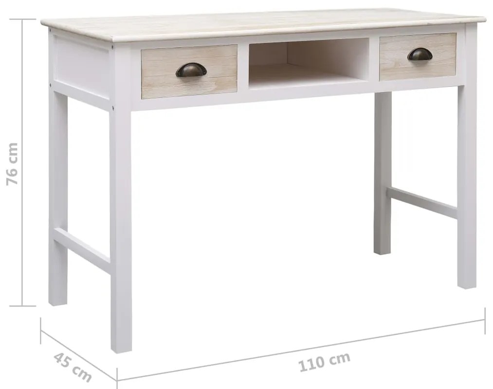 vidaXL Marketos Konzolový stolek 110 x 45 x 76 cm dřevo