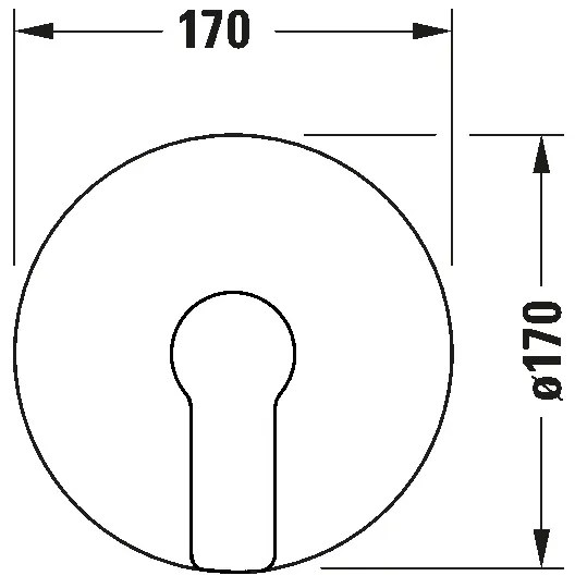 Duravit DC4210010010 - Sprchová baterie pro pod. instalaci D-CODE lesklý chrom