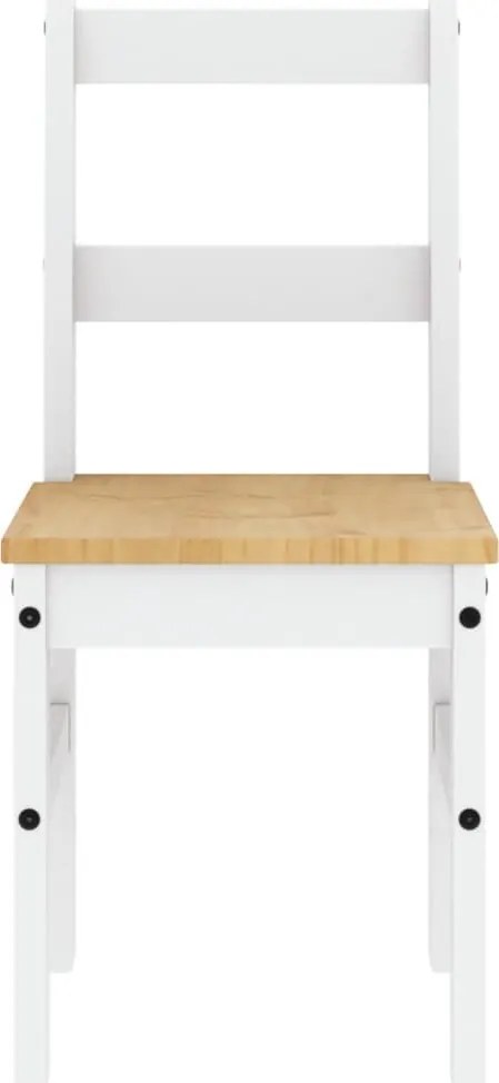 vidaXL Jídelní židle 2 ks Panama bílé 40 x 46 x 90 cm masivní borovice [4005731]
