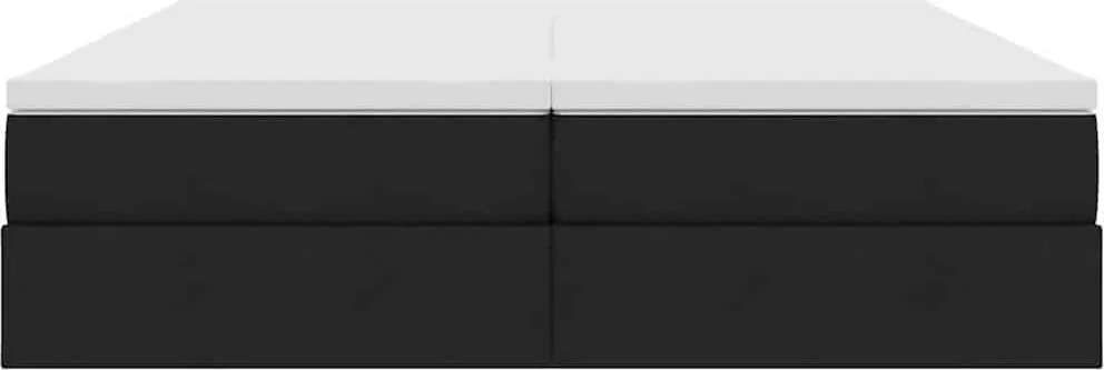 Postel s úložným prostorem a matrací Černá 180 x 200 cm 3370351