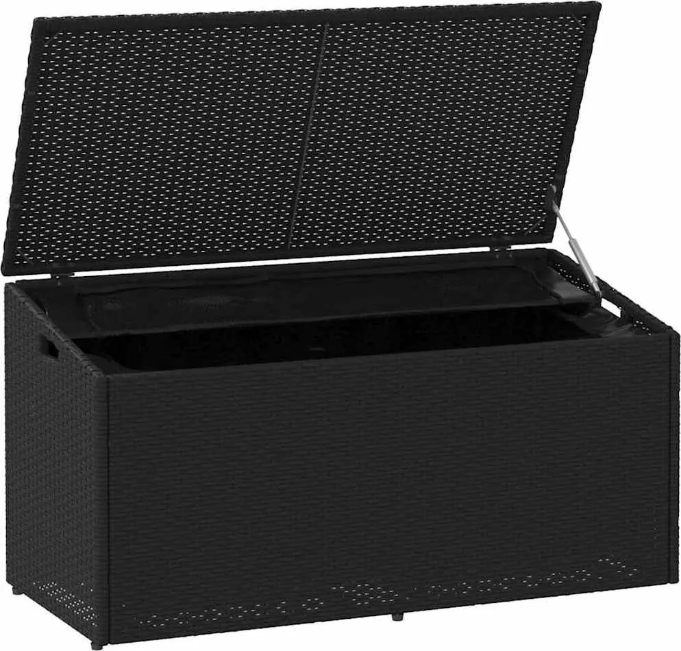 vidaXL Zahradní úložný box 110 x 50 x 58 cm polyratan [4104069] Barva: Béžová