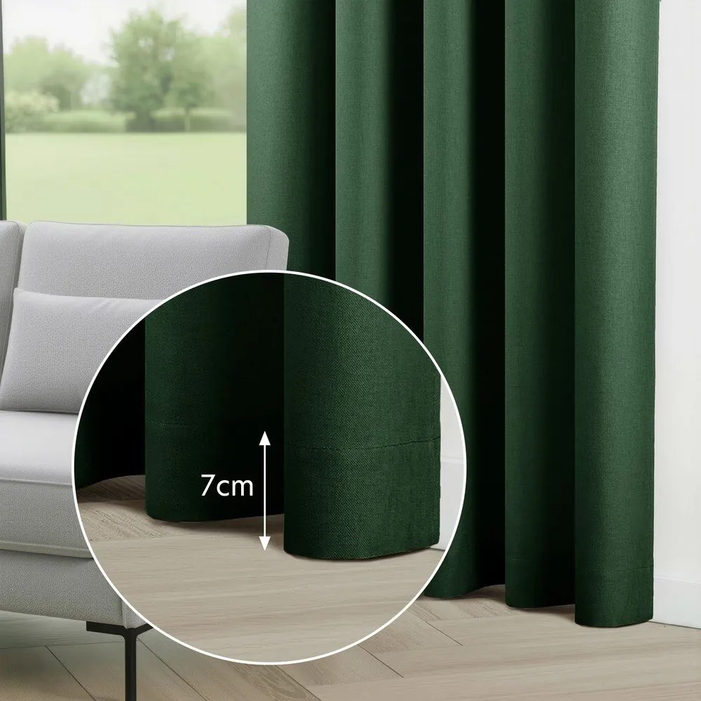 Tmavě zelený dimout závěs 140x250 cm Calisto – Filumi