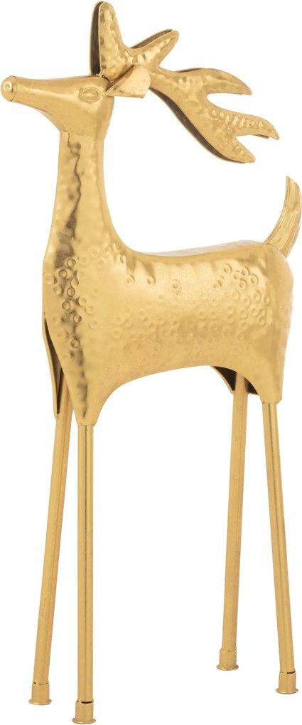 Dekorativní kovový sob Reindeer zlatý – 43*15*87 cm