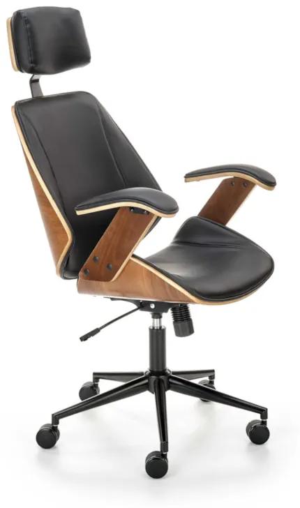 Expedo Kancelářská židle GANZO, 62x119-129x70, hnědá/černá