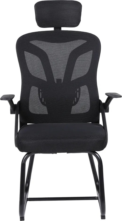 Ergonomická kancelářská židle STEEL - černá síťovina