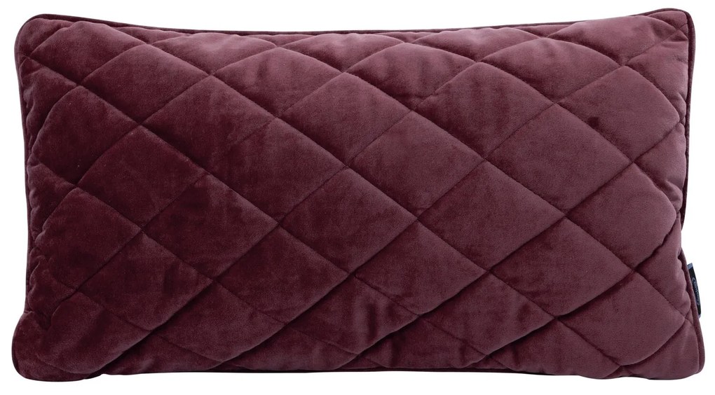 DEKORAČNÍ POLŠTÁŘ VELVET29 30X50 CM BORDOVÁ