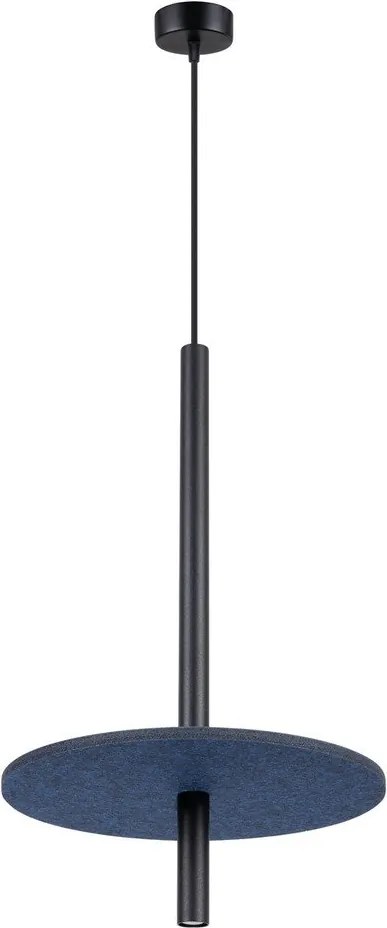Tmavě modré/béžové kovové závěsné svítidlo ø 30 cm Rilu – Sollux