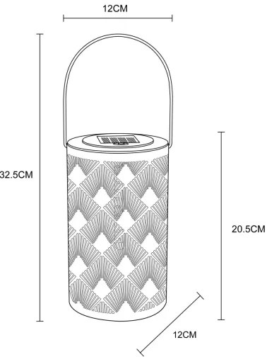 Globo 36658 - LED Solární lucerna LED/0,5W/3V IP44