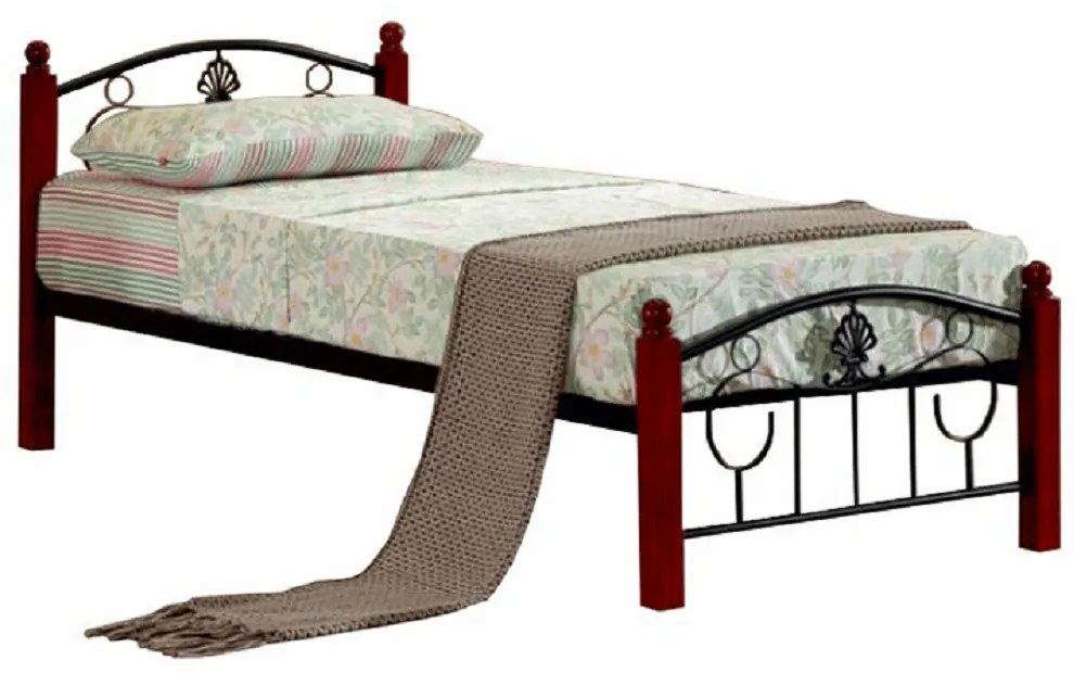 Jednolůžková postel 90 cm Margery (s roštem). 794107