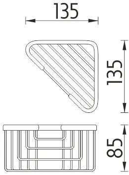 Nimco Drátěná polička - OP 108N-26