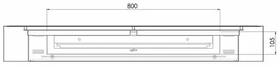 InFire - Nástěnný BIO krb 120x56 cm 3kW černá
