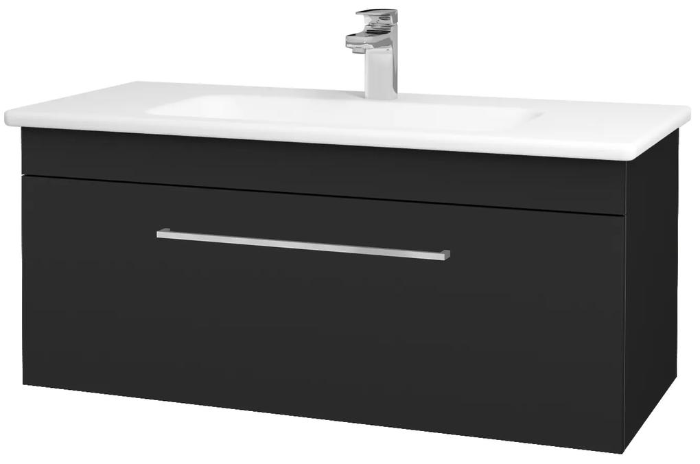 Dřevojas Koupelnová skříň ASTON SZZ 100 Varianta: M01 Bílá mat / Úchytka T01 / M01 Bílá mat