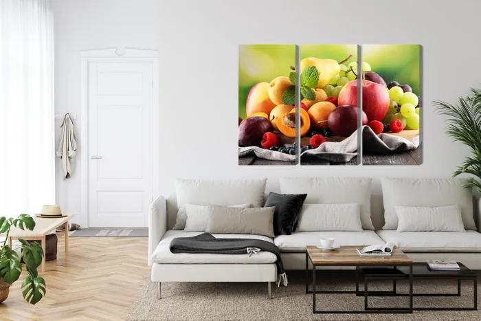 Vícedílný obraz Čerstvé Letní Ovoce Nedostatek Nedostatek Plátno Canvas 150x100