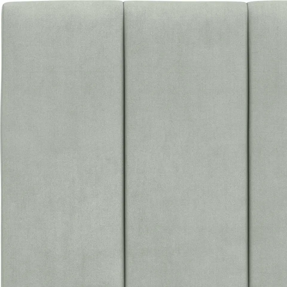 Postel s matrací Hanko světle šedá 180 x 200 cm samet 3208610