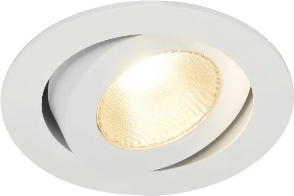 CONTONE Downlight, výkyvná, kruhová, bílá, 13 W LED, teplá bílá - BIG WHITE