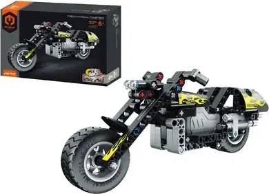 MECHANICAL MASTER Stavebnice Motorka Chopper / 183 dílků / Pullback po