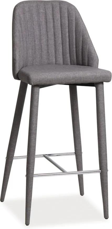 Barová židle JOKO šedá
