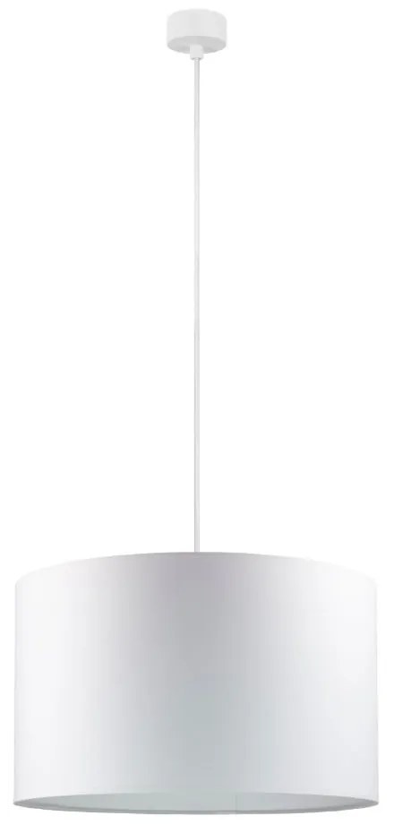 Bílé závěsné svítidlo s bílým kabelem Sotto Luce Mika, ⌀ 40 cm