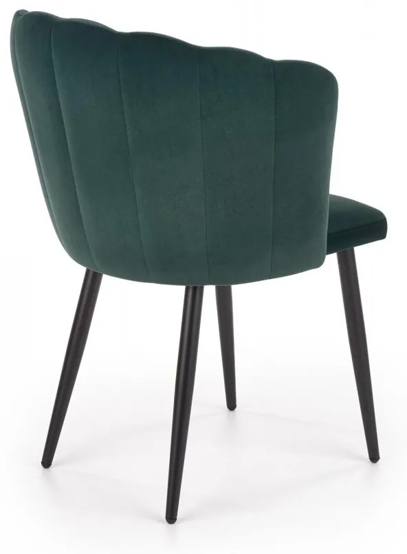 Designová židle Zelo tmavě zelená