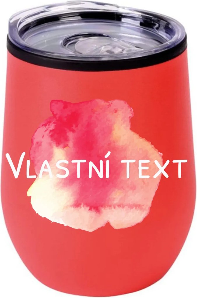 Personalizovaný termohrnek "BOWL" s barevnou skvrnou