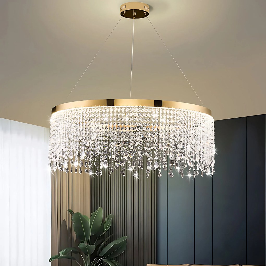 Toolight Toolight, LED stropní osvětlení 60cm, 24W, 4000K, APP1731-1CP, zlatá, OSW-04342