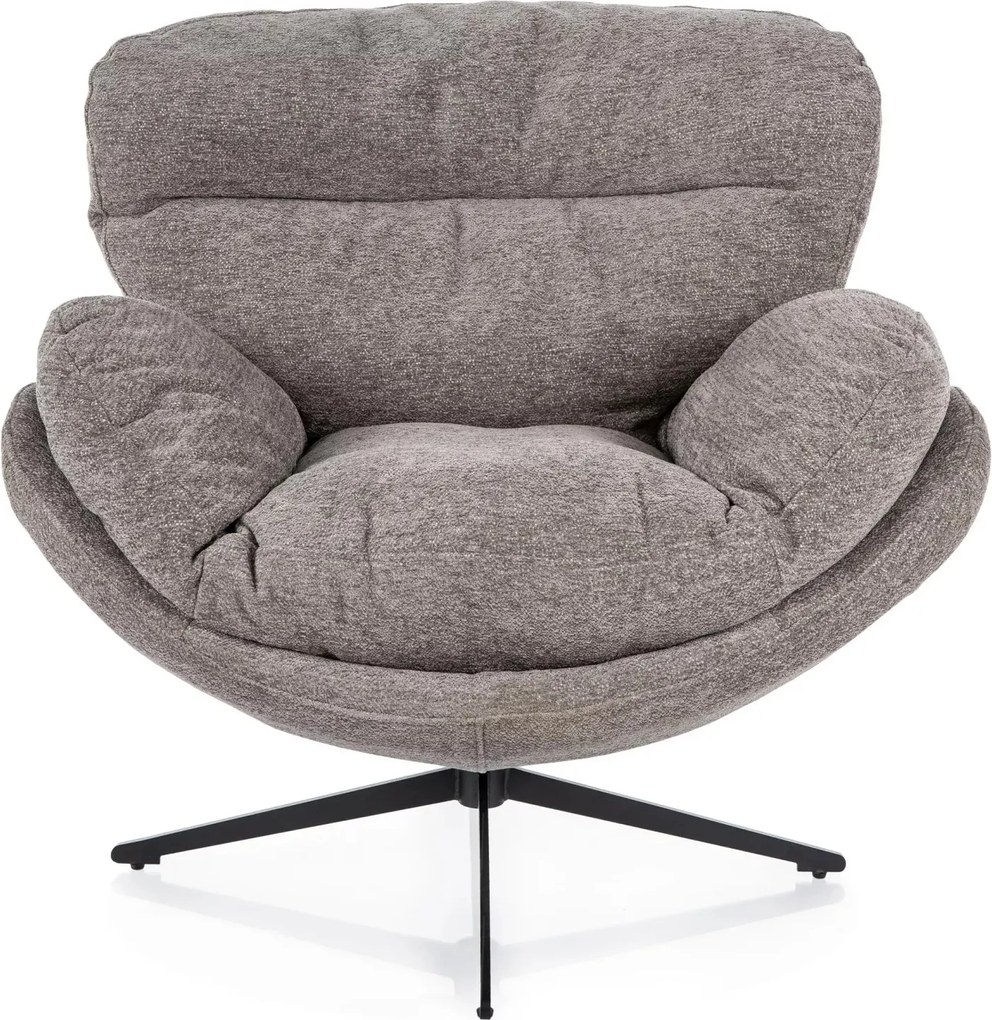 Designové otočné křeslo Florence šedé