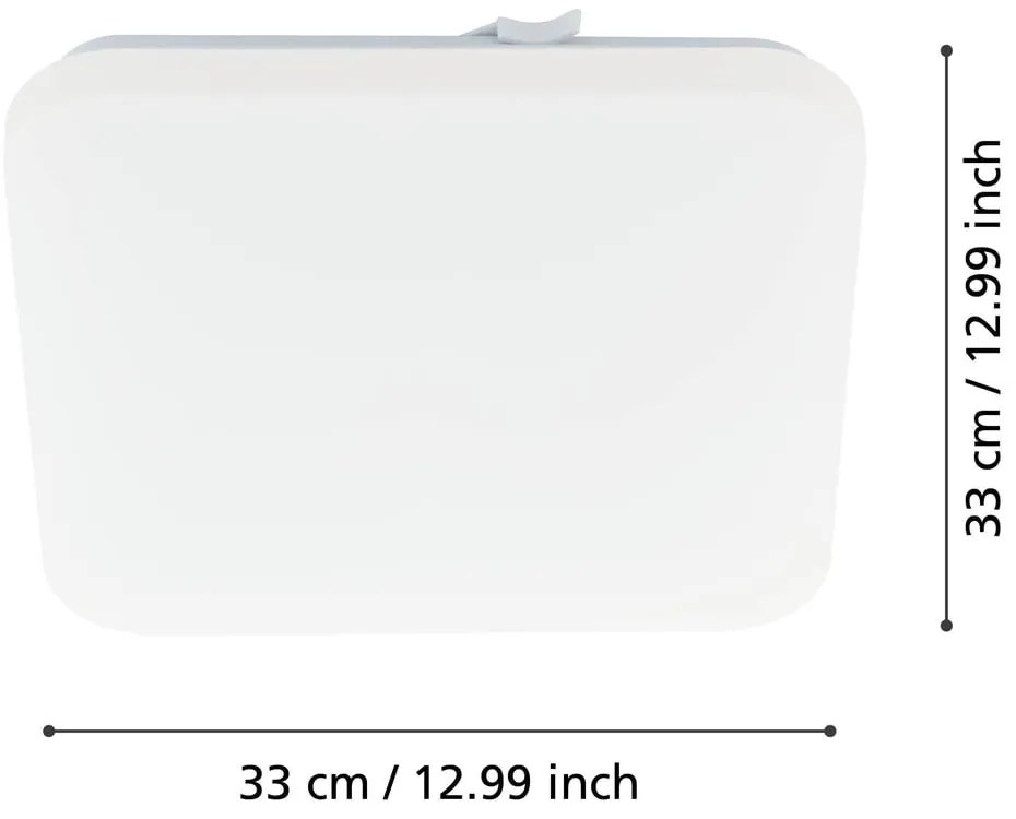 Bílé LED stropní svítidlo 33x33 cm FRANIA – EGLO
