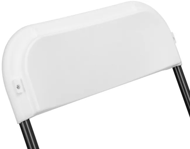 Rozkládací židle SIMPLO BLACK bílá
