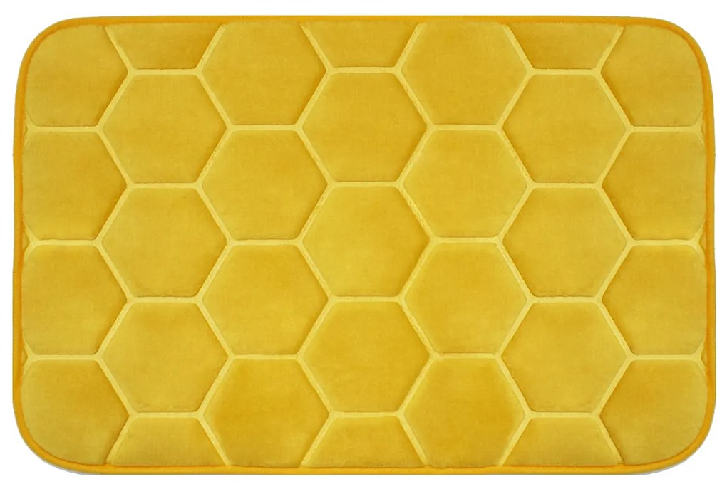 Domarex Kobereček z paměťové pěny Honeycomb, žlutá, 38 x 58 cm