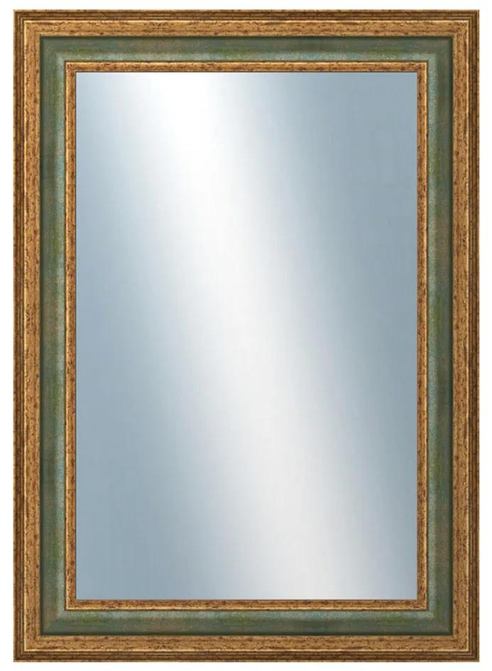 DANTIK - Zarámované zrcadlo - rozměr s rámem cca 50x70 cm z lišty HRAD zelená (3005)