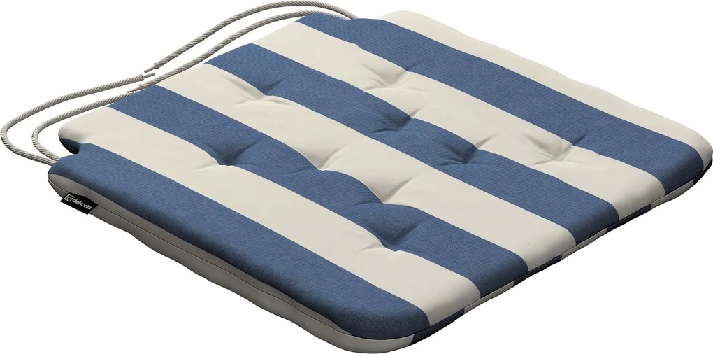 Sedák Olek barva modrá látka vzorované