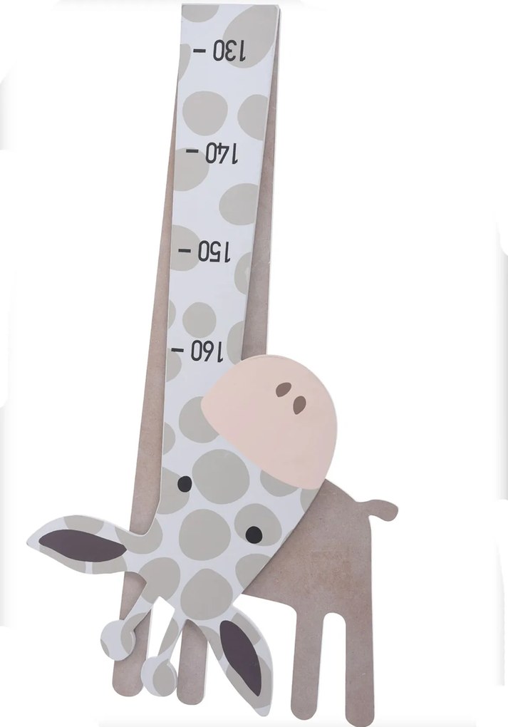 Dětská dřevěná dekorace na zeď Baby Giraffe 35x138 cm
