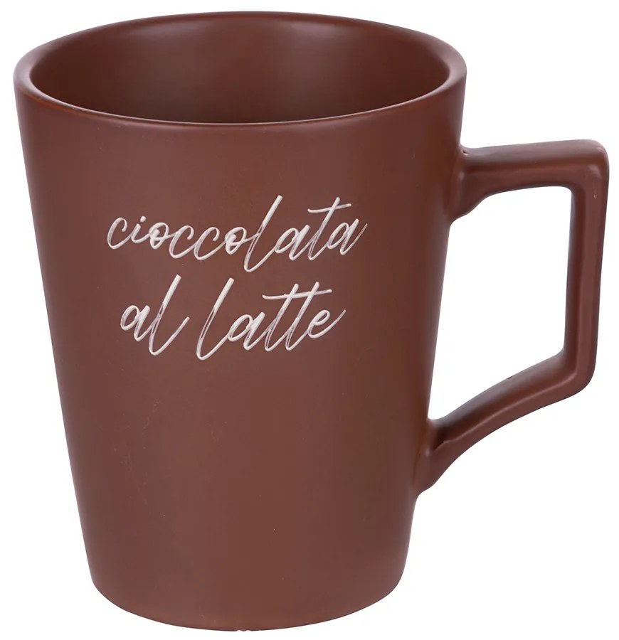 VILLA D’ESTE HOME TIVOLI Sada šálků na kávu CHOCOLATE TAZZA 6 kusů, odstíny hnědé, 300 ml,