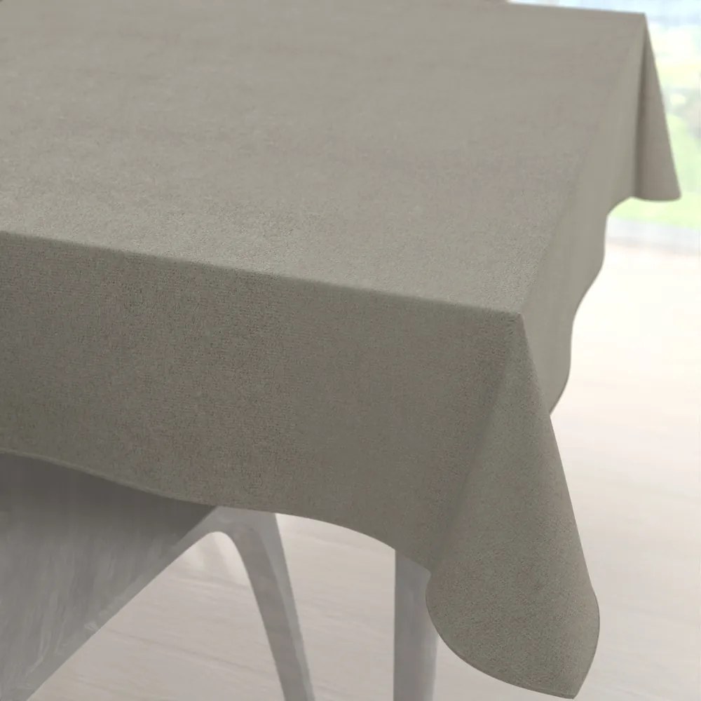 Biante Čtvercový ubrus/imitace broušené kůže Alcantara ALC-014 Světle šedý 90x90 cm