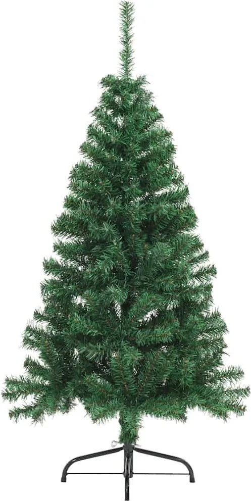 Umělý osvětlený vánoční stromeček Zelená 150 cm PVC 3397003